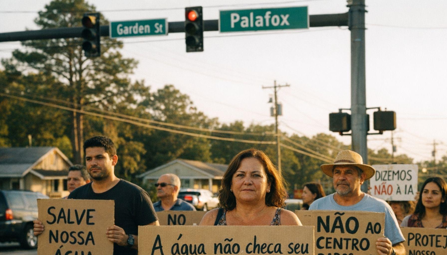 Protesto Contra Centro de Dados de IA em Escambia County